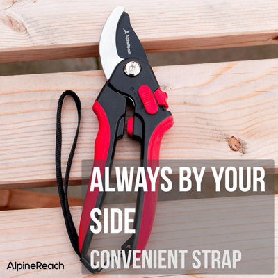 AlpineReach Secateurs Set Bypass and Anvil for Gardening, Sharp ...