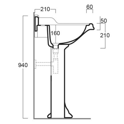 Altara Traditional Basin & Full Pedestal
