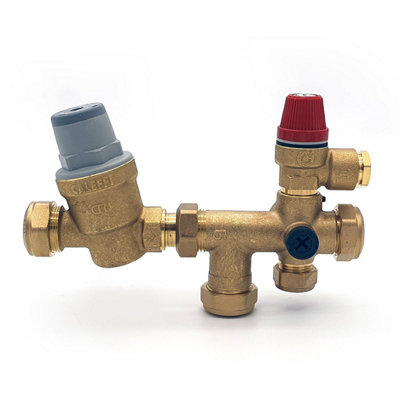 Altecnic - Caleffi 22mm 3.5/6 Bar Multibloc Inlet Control Valve 2 Piece