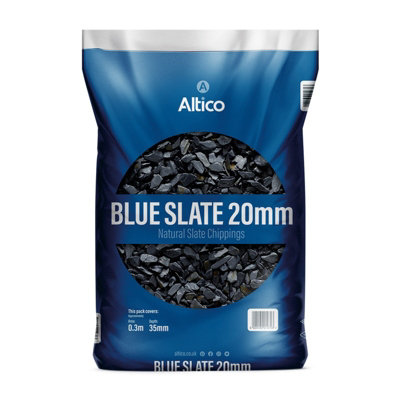 Altico Blue Slate 15-25mm Blue Coloured Slate Chips Large Bag