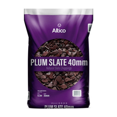 Altico Plum Slate 20-40mm Plum Coloured Slate Chips Large Bag