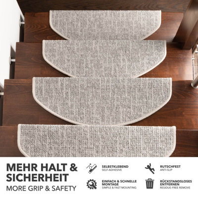 Alto Self Adhesive Edged Carpet Stair Tread Mat for Indoor Stairs ...