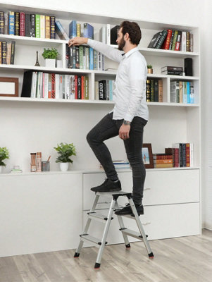 Alu Step Ladder, Household Ladder, Light Weight 3 Kg, Folding Multi ...