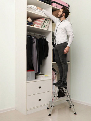 Alu Step Ladder, Household Ladder, Light Weight 3 Kg, Folding Multi ...