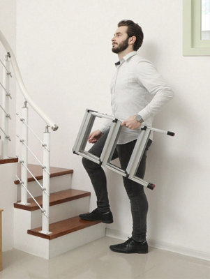 Alu Step Ladder, Household Ladder, Light Weight 3 Kg, Folding Multi ...