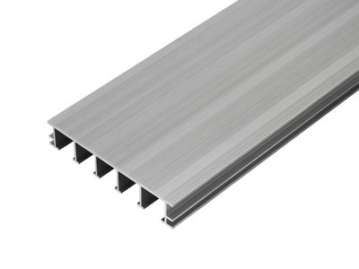 AluDek Natural Anodised Aluminium Corner Trim 150x25mm x 3.6m