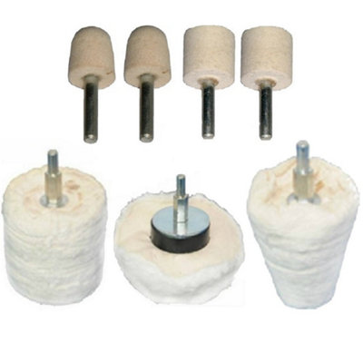 Aluminium Alloy Brass Steel Metal Polishing Buffing Kit 17pc 4" x 1 ...