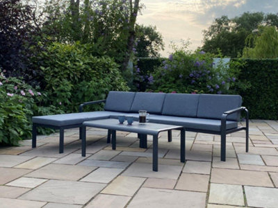 Aluminium Casual MHR621MAL Corner Coffee Set | DIY at B&Q