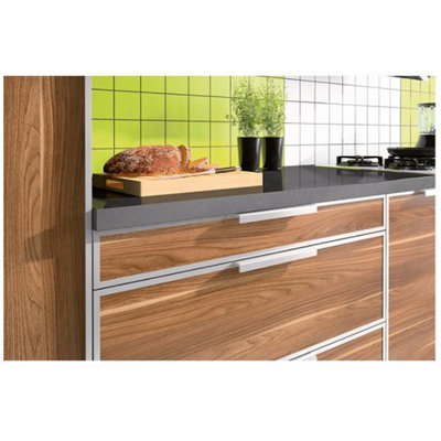 Aluminium Corner Trim Angle Edge Trim - Natural Silver Finish - (L) 1m ...