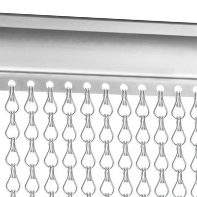 Aluminium Door Fly Screen Metal Chain Curtain Blind Insect Blinds