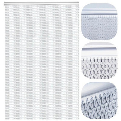 Aluminium Door Fly Screen Metal Chain Curtain Blind Insect Blinds