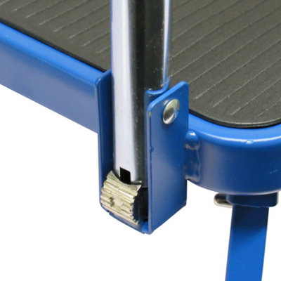 Aluminium Folding Step With Handrail Blue (Single Caravan Motorhome ...
