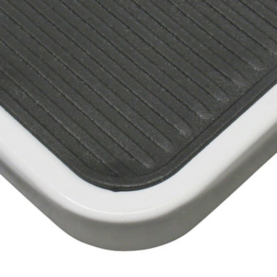 Aluminium Folding Step With Handrail White (Single Caravan Motorhome ...