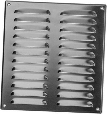 Aluminium Grille 260mm x 280mm with Fly Screen