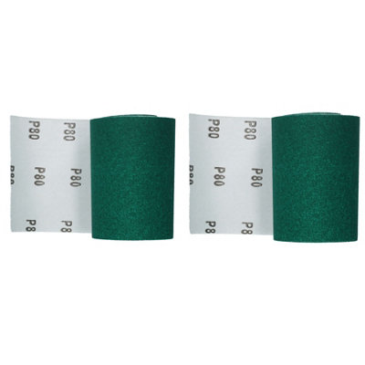 Aluminium Oxide 5m x 115mm Sanding Roll Sheet Paper 80 Grit Sandpaper 2 ...