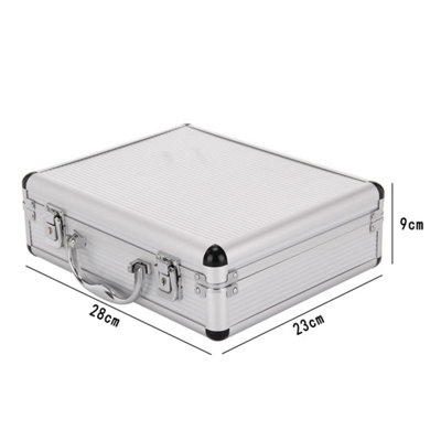 Aluminium Pistol Gun Case Storage Lockable Flight Case Foam Tool Box ...
