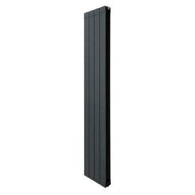Aluminium Radiator - 1800mm x 315mm - Anthracite Grey | DIY at B&Q