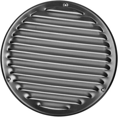 Aluminium Round Air Vent Grille 200mm / 240mm with Fly Screen