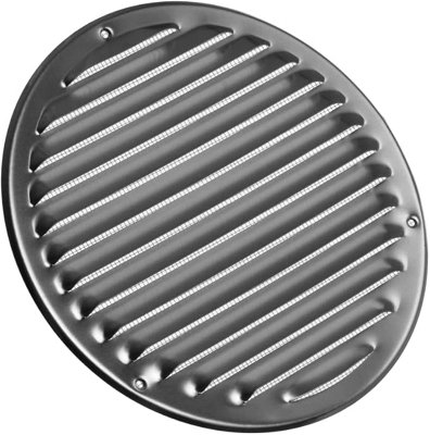 Aluminium Round Air Vent Grille 200mm / 240mm with Fly Screen