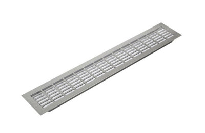 Aluminium vent grill kitchen plinth / worktop heat - stainless steel ...