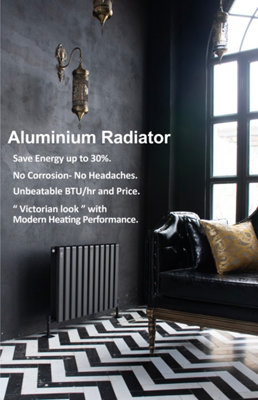 Aluminum Designer Horizontal Radiator Compatible with Heat pump.Model ...