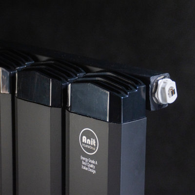 Aluminum Designer Vertical Radiator Compatible with Heat pump. Optima ...