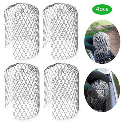 Aluminum Gutter Guard Strainer Mesh for Downspouts-Lightweight Leaf and ...