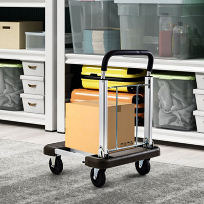 Aluminum Portable Platform Trolley with Extendable Base and Adjustable ...