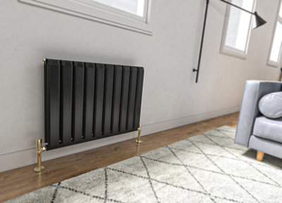 Aluminum Radiator Compatible with Heat pump. Model "Onyx" Black. 1000 ...