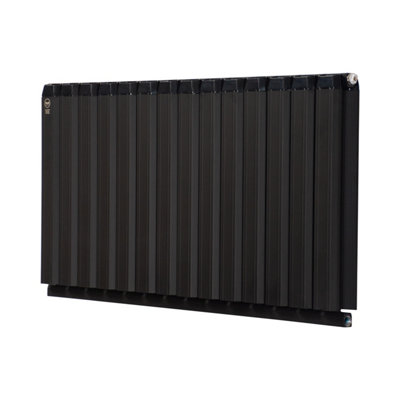 Aluminum Radiator Compatible with Heat pump. Model "Onyx" Black. 1000mm ...