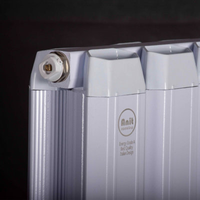 Aluminum Radiator Compatible with Heat pump.Model "Onyx" White. 1200 ...