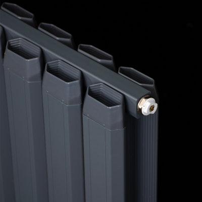 Aluminum Radiator Compatible with Heat pump.Model "Onyx" White. 1330 ...