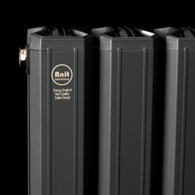 Aluminum Vertical Radiator Compatible with Heat pump. Model "Vertical ...