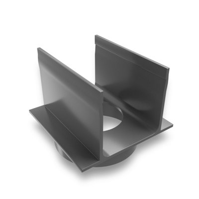 Alusthetic Threshold Bottom Connector With 80mm Outlet - Driveway Patio ...