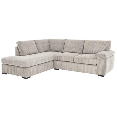 Amalfi Jumbo Cord Left Hand Facing Corner Sofa Mink