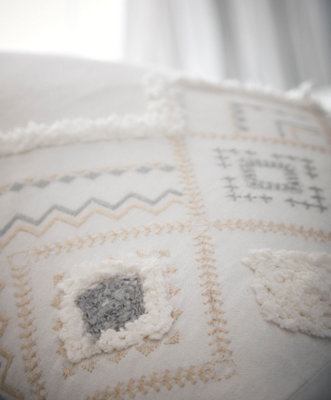 Amara Cream Aztec Filled Boudoir Cushion 32 x 50cm