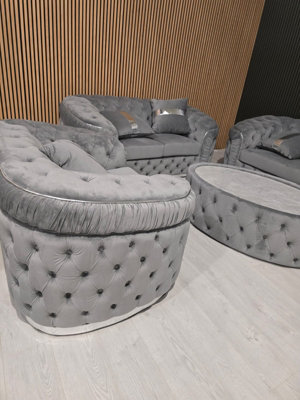 Ambassador 3 Seater and 2 Seater and 1 Seater Coffee Table Set Sofa ...
