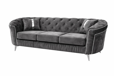 Ambassador Panel Sofa Luxury Design With Metal Trim Accents - Add ...