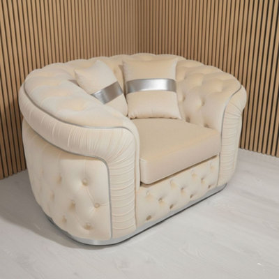 Ambassador Sofa Chesterfield Toronto Metal Trim Fabric - Frill Design ...