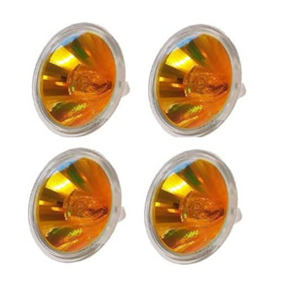 Amber Mr 16 Gu 5.3 Xenon Lamp 12 v 45 w- HoneyFly Orange 8 Flame for ...