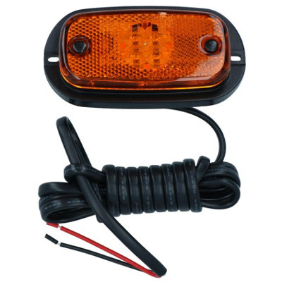 Amber / Orange LED Side Marker Light Trailer Caravan Van 12V or 24V ...