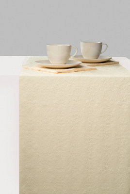 Ambiente Table Runner Elegance Cream | DIY at B&Q