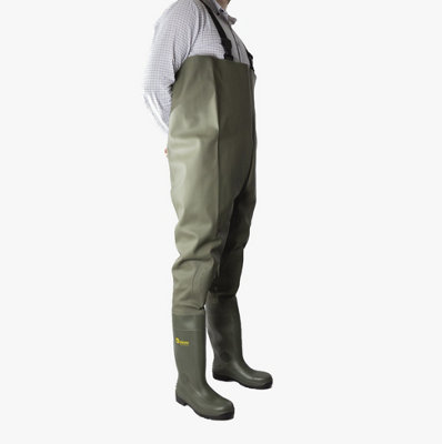 Amblers Safety TYNE Unisex Safety Waders Green