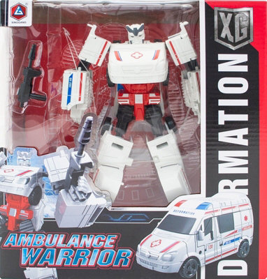 Ambulance Robot Action Figure Deformation Car Play Boys Kids Fun Toy ...
