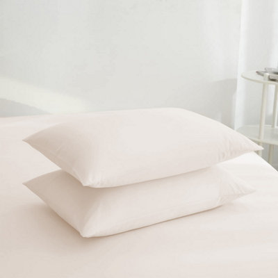 Ameha Plain 3-Piece Duvet Cream Quilt Cover Soft & Anti Allergic ...