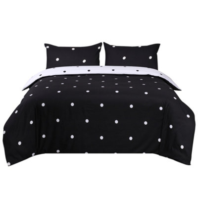 Ameha Printed Duvet Cover 3 Piece Set With Matching Pillowcase Black ...