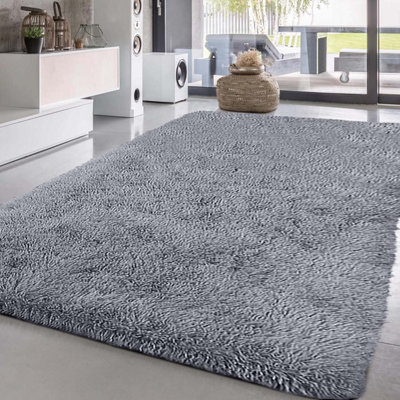 Ameha Rugs Living Room Large 160X230 cm- Grey Area Rugs For Bedroom Non ...