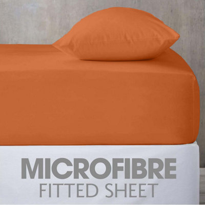 Ameha Rust Fitted Sheet Anti Allergic Extra Deep 25 CM Bedsheet Double ...