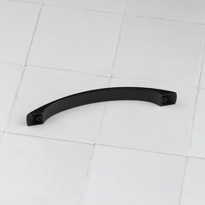 American Brushed Copper Cabinet Bow Curved Handle 160mm Hole Centres