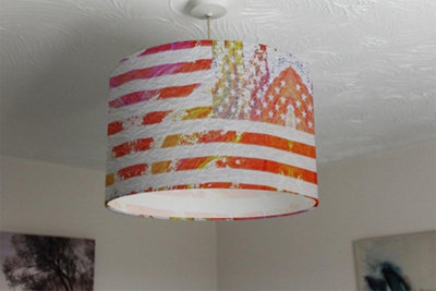 AMERICAN FLAG FLARE (CEILING & LAMP SHADE) / 25CM X 22CM / CEILING SHADE